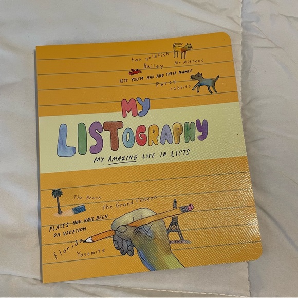Other | Listography My Amazing Life In Lists Book | Poshmark